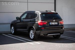 Black BMW X3 2012 in Riga, with an engine capacity of 2.00 L and mileage of 0 thousand km for 9990 €, photo 7 on AUTOMOTO.COM.LV