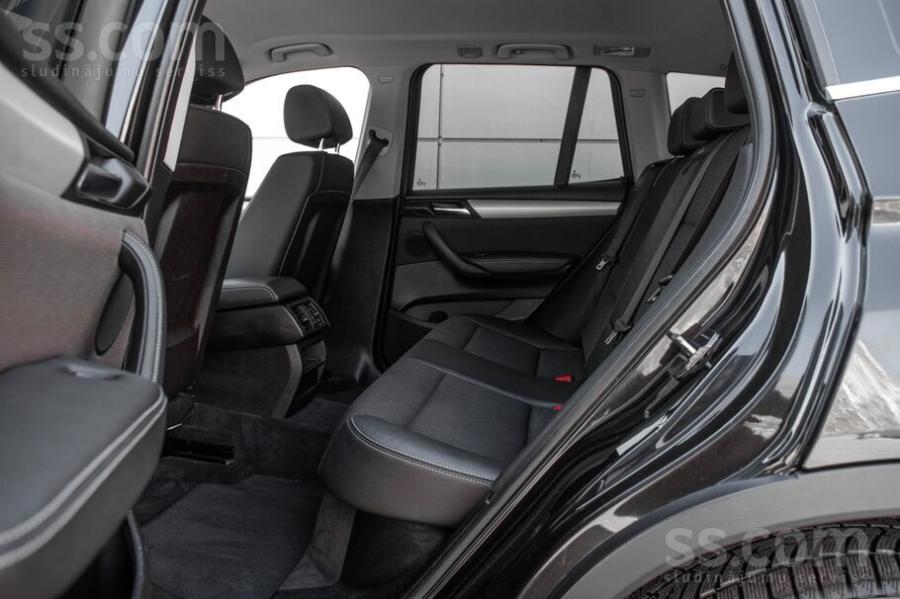 Black BMW X3 2012 in Riga, with an engine capacity of 2.00 L and mileage of 0 thousand km for 9990 €, photo 10 on AUTOMOTO.COM.LV