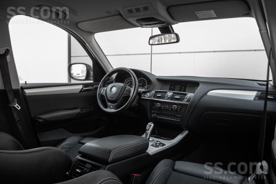 Black BMW X3 2012 in Riga, with an engine capacity of 2.00 L and mileage of 0 thousand km for 9990 €, photo 14 on AUTOMOTO.COM.LV