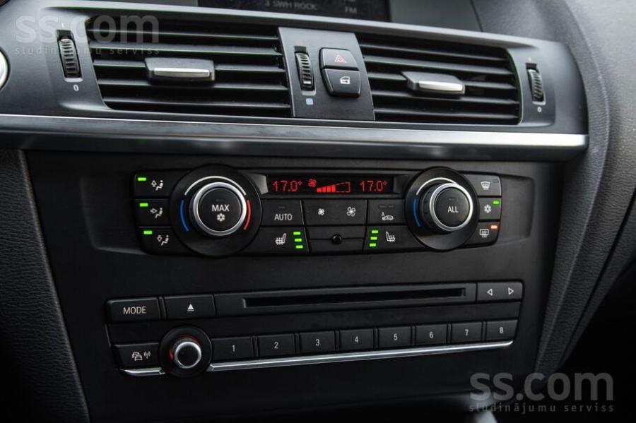 Black BMW X3 2012 in Riga, with an engine capacity of 2.00 L and mileage of 0 thousand km for 9990 €, photo 24 on AUTOMOTO.COM.LV