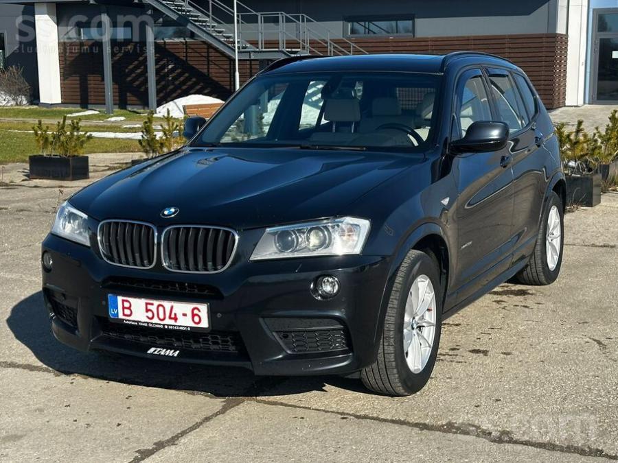 Black BMW X3 2012 in Riga, with an engine capacity of 2.00 L and mileage of 253 thousand km for 12690 €, photo 3 on AUTOMOTO.COM.LV
