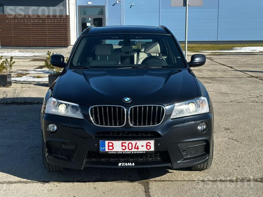 Black BMW X3 2012 in Riga, with an engine capacity of 2.00 L and mileage of 253 thousand km for 12690 €, photo 4 on AUTOMOTO.COM.LV
