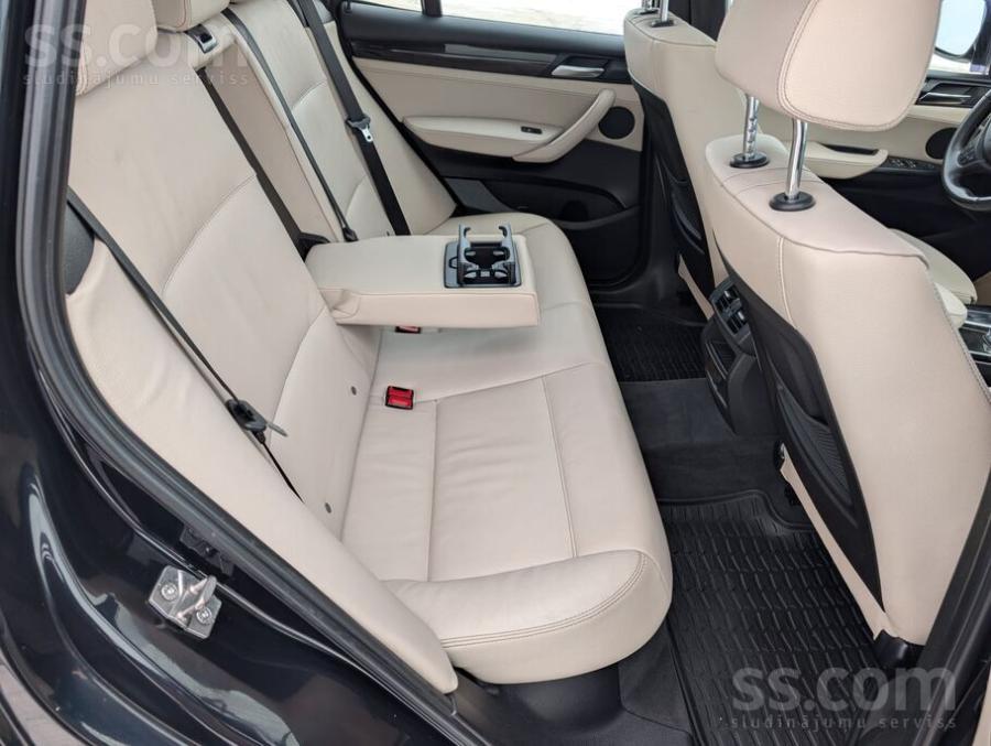 Black BMW X3 2012 in Riga, with an engine capacity of 2.00 L and mileage of 253 thousand km for 12690 €, photo 15 on AUTOMOTO.COM.LV