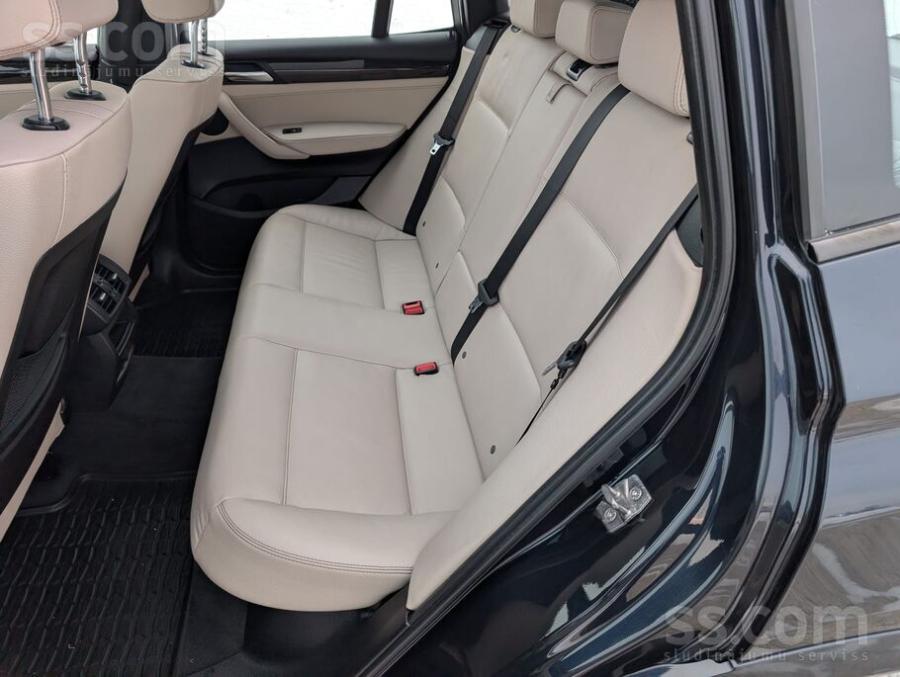 Black BMW X3 2012 in Riga, with an engine capacity of 2.00 L and mileage of 253 thousand km for 12690 €, photo 18 on AUTOMOTO.COM.LV