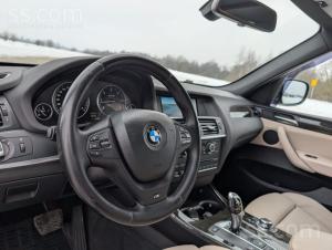 Black BMW X3 2012 in Riga, with an engine capacity of 2.00 L and mileage of 253 thousand km for 12690 €, photo 23 on AUTOMOTO.COM.LV