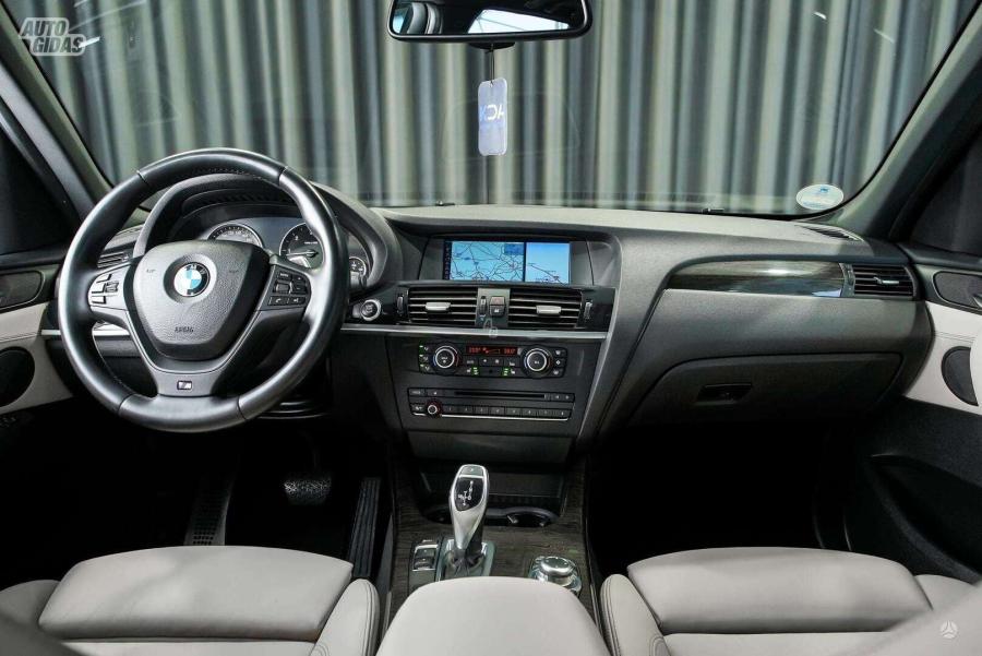 Black BMW X3 2012 in Marijampole, with an engine capacity of 3.00 L and mileage of 277 thousand km for 11850 €, photo 17 on AUTOMOTO.COM.LV