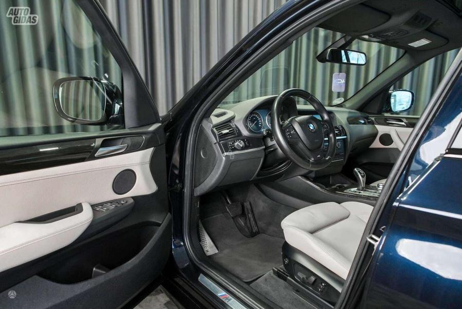 Black BMW X3 2012 in Marijampole, with an engine capacity of 3.00 L and mileage of 277 thousand km for 11850 €, photo 25 on AUTOMOTO.COM.LV