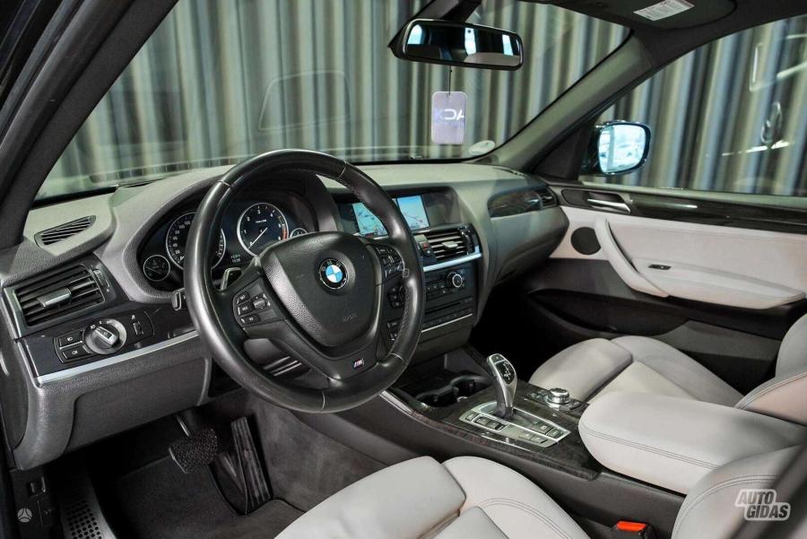 Black BMW X3 2012 in Marijampole, with an engine capacity of 3.00 L and mileage of 277 thousand km for 11850 €, photo 26 on AUTOMOTO.COM.LV