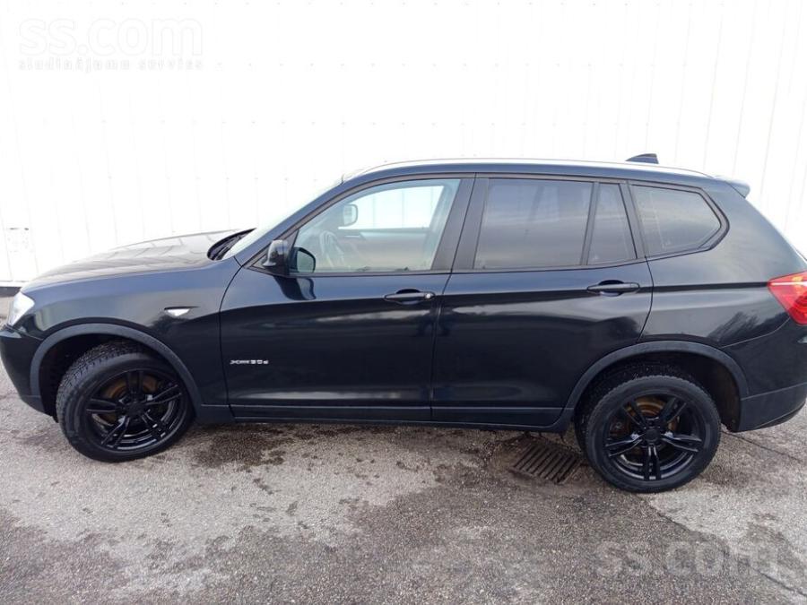 Black BMW X3 2012 in Riga, with an engine capacity of 3.00 L and mileage of 271 thousand km for 13400 €, photo 1 on AUTOMOTO.COM.LV