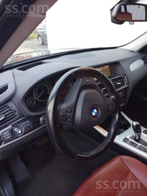 Black BMW X3 2012 in Riga, with an engine capacity of 3.00 L and mileage of 271 thousand km for 13400 €, photo 9 on AUTOMOTO.COM.LV