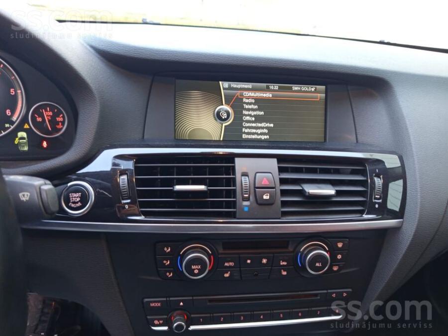 Black BMW X3 2012 in Riga, with an engine capacity of 3.00 L and mileage of 271 thousand km for 13400 €, photo 11 on AUTOMOTO.COM.LV