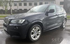 Melns BMW X3 2012 Valmiera, ar dzinēja tilpumu 3.00 L un nobraukumu 371 tūkst. km par 11850 €, foto  vietnē AUTOMOTO.COM.LV