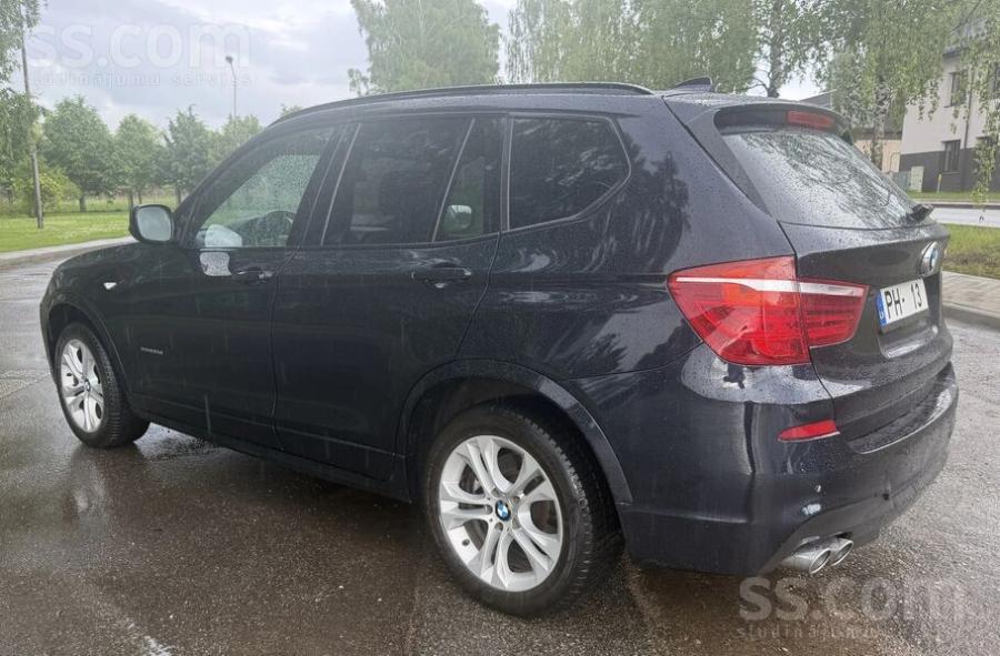Melns BMW X3 2012 Valmiera, ar dzinēja tilpumu 3.00 L un nobraukumu 371 tūkst. km par 11850 €, foto 4 vietnē AUTOMOTO.COM.LV