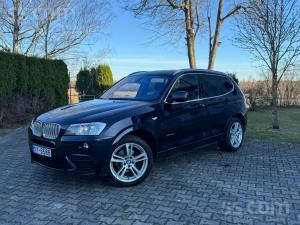 Melns BMW X3 2012 Rīga, ar dzinēja tilpumu 3.00 L un nobraukumu 204 tūkst. km par 13450 €, foto  vietnē AUTOMOTO.COM.LV
