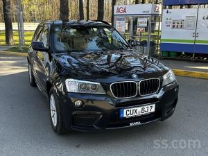 Black BMW X3 2012 in Riga, with an engine capacity of 2.00 L and mileage of 253 thousand km for 11890 €, photo 3 on AUTOMOTO.COM.LV