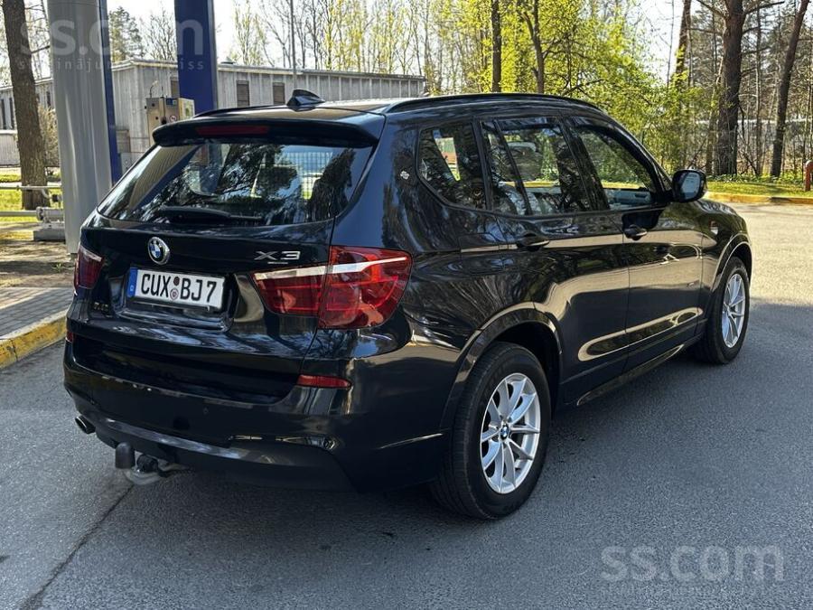 Black BMW X3 2012 in Riga, with an engine capacity of 2.00 L and mileage of 253 thousand km for 11890 €, photo 15 on AUTOMOTO.COM.LV
