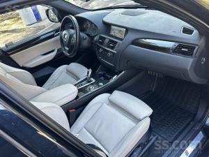 Black BMW X3 2012 in Riga, with an engine capacity of 2.00 L and mileage of 253 thousand km for 11890 €, photo 17 on AUTOMOTO.COM.LV