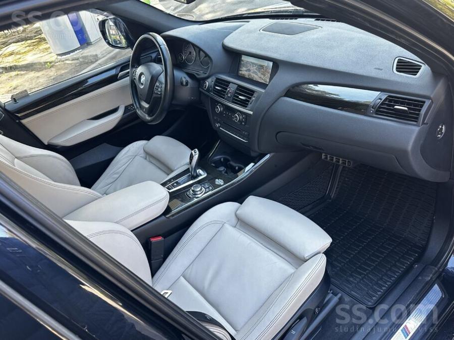 Black BMW X3 2012 in Riga, with an engine capacity of 2.00 L and mileage of 253 thousand km for 11890 €, photo 17 on AUTOMOTO.COM.LV