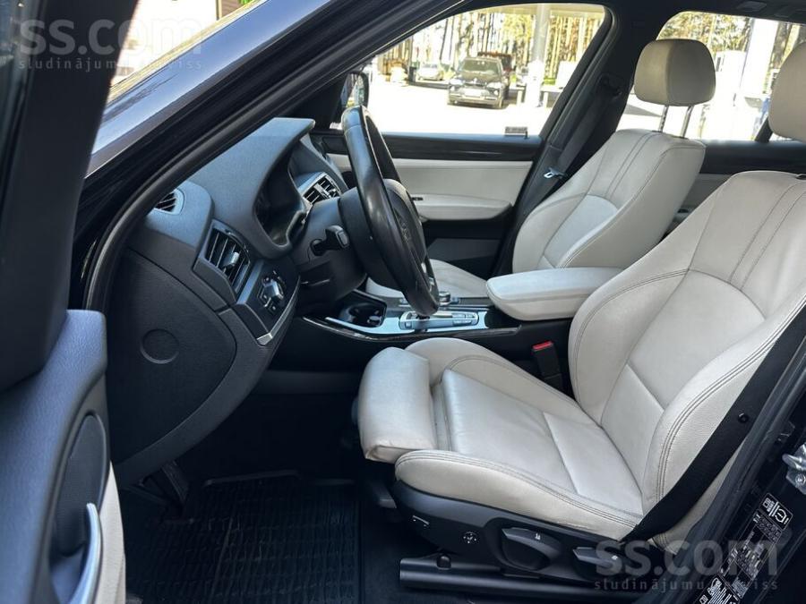 Black BMW X3 2012 in Riga, with an engine capacity of 2.00 L and mileage of 253 thousand km for 11890 €, photo 23 on AUTOMOTO.COM.LV