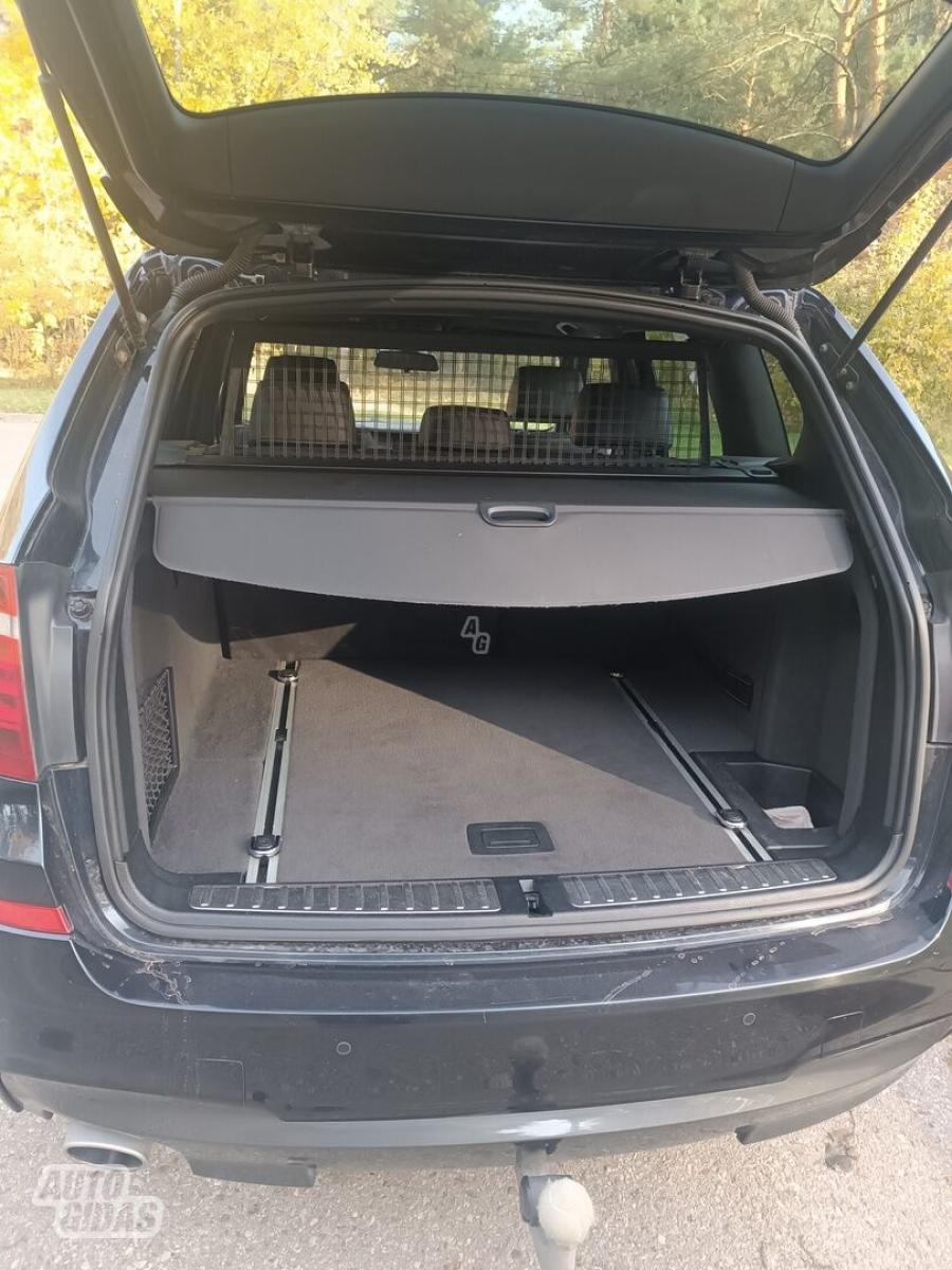 Black BMW X3 2012 in Vilnius, with an engine capacity of 2.00 L and mileage of 244 thousand km for 11600 €, photo 12 on AUTOMOTO.COM.LV