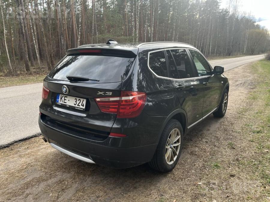 Melns BMW X3 2012 Daugavpils, ar dzinēja tilpumu 2.00 L un nobraukumu 400 tūkst. km par 7500 €, foto 3 vietnē AUTOMOTO.COM.LV