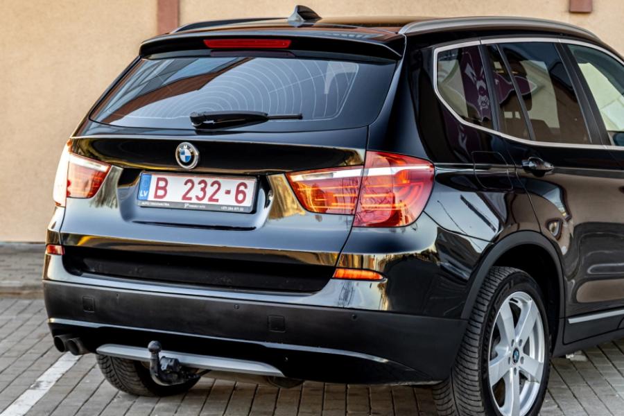 Melns BMW X3 2012 Rīga, ar dzinēja tilpumu 3.00 L un nobraukumu 260 tūkst. km par 10790 €, foto 19 vietnē AUTOMOTO.COM.LV