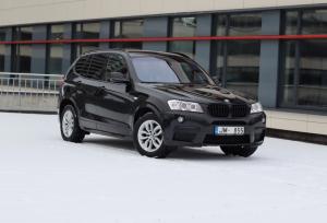 Black BMW X3 2012 in Riga, with an engine capacity of 2.00 L and mileage of 198 thousand km for 12580 €, photo  on AUTOMOTO.COM.LV
