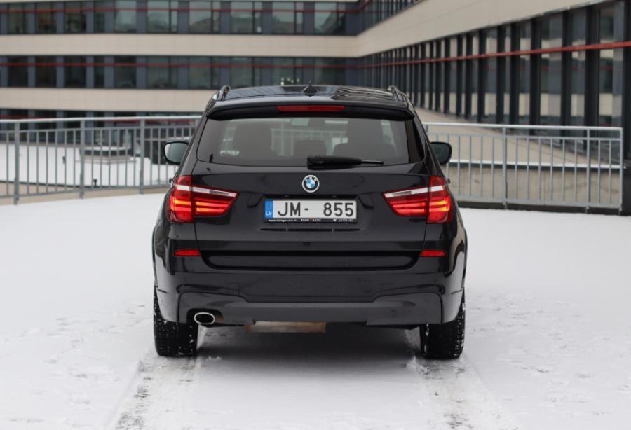 Black BMW X3 2012 in Riga, with an engine capacity of 2.00 L and mileage of 198 thousand km for 12580 €, photo 6 on AUTOMOTO.COM.LV