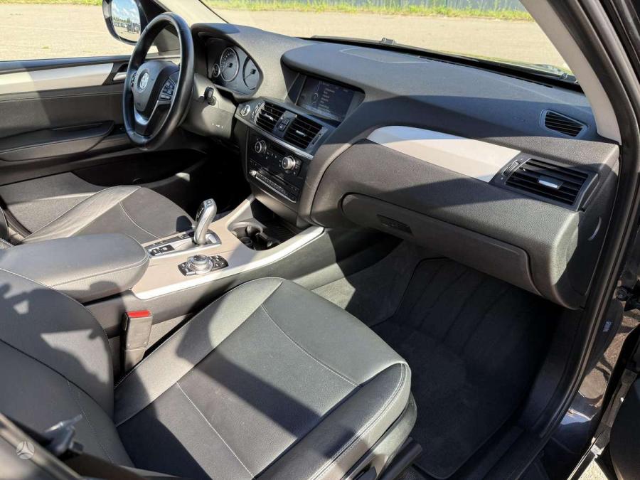 Black BMW X3 2012 in Vilnius, with an engine capacity of 2.99 L and mileage of 275 thousand km for 10399 €, photo 13 on AUTOMOTO.COM.LV