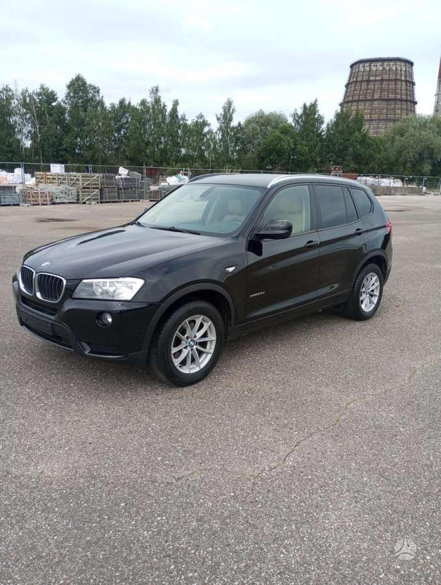 Melns BMW X3 2012 Kauņa, ar dzinēja tilpumu 2.00 L un nobraukumu 295 tūkst. km par 6850 €, foto 1 vietnē AUTOMOTO.COM.LV