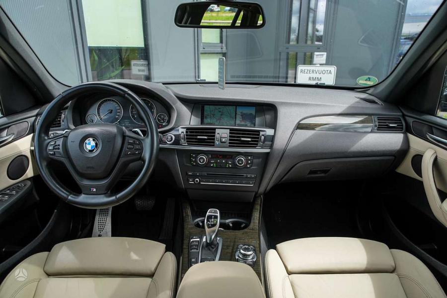 Melns BMW X3 2012 Kauņa, ar dzinēja tilpumu 2.99 L un nobraukumu 277 tūkst. km par 11450 €, foto 18 vietnē AUTOMOTO.COM.LV
