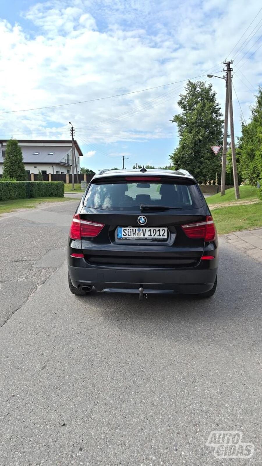 Black BMW X3 2012 in Utena, with an engine capacity of 2.00 L and mileage of 234 thousand km for 7800 €, photo 6 on AUTOMOTO.COM.LV