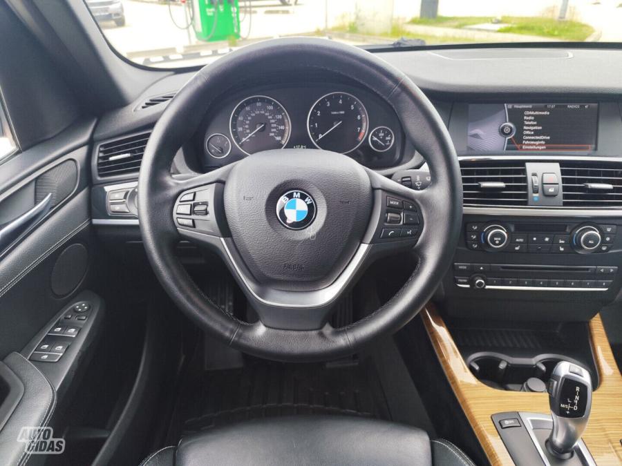Melns BMW X3 2012 Šauļi, ar dzinēja tilpumu 3.00 L un nobraukumu 300 tūkst. km par 8200 €, foto 10 vietnē AUTOMOTO.COM.LV