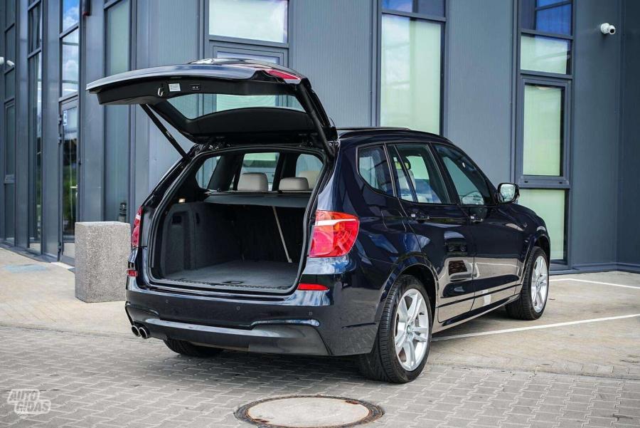 Black BMW X3 2012 in Kaunas, with an engine capacity of 3.00 L and mileage of 277 thousand km for 11450 €, photo 15 on AUTOMOTO.COM.LV