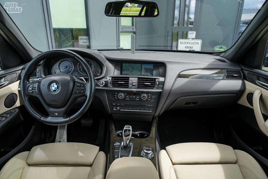 Black BMW X3 2012 in Kaunas, with an engine capacity of 3.00 L and mileage of 277 thousand km for 11450 €, photo 18 on AUTOMOTO.COM.LV