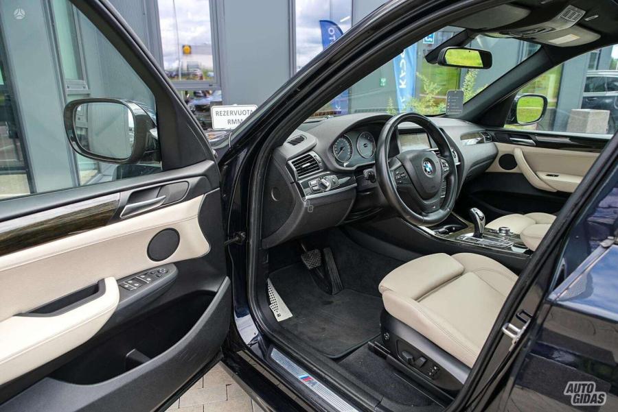 Black BMW X3 2012 in Kaunas, with an engine capacity of 3.00 L and mileage of 277 thousand km for 11450 €, photo 27 on AUTOMOTO.COM.LV