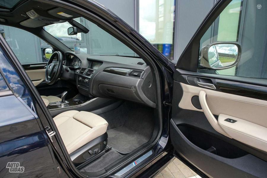 Black BMW X3 2012 in Kaunas, with an engine capacity of 3.00 L and mileage of 277 thousand km for 11450 €, photo 38 on AUTOMOTO.COM.LV