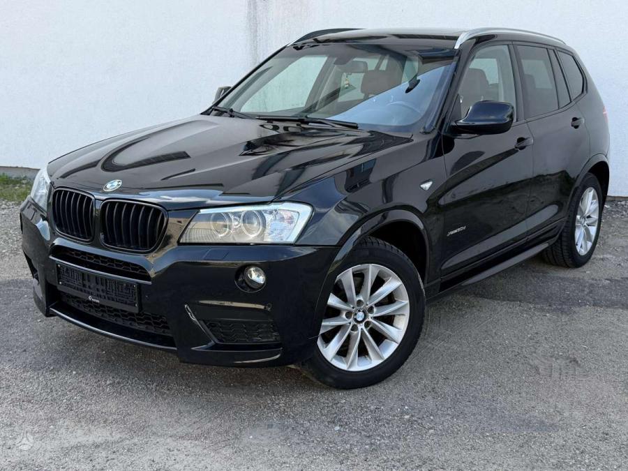 Melns BMW X3 2012 Viļņa, ar dzinēja tilpumu 2.99 L un nobraukumu 262 tūkst. km par 11790 €, foto 1 vietnē AUTOMOTO.COM.LV