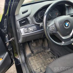 Black BMW X3 2012 in Liepaja, with an engine capacity of 2.00 L and mileage of 262 thousand km for 8250 €, photo 3 on AUTOMOTO.COM.LV