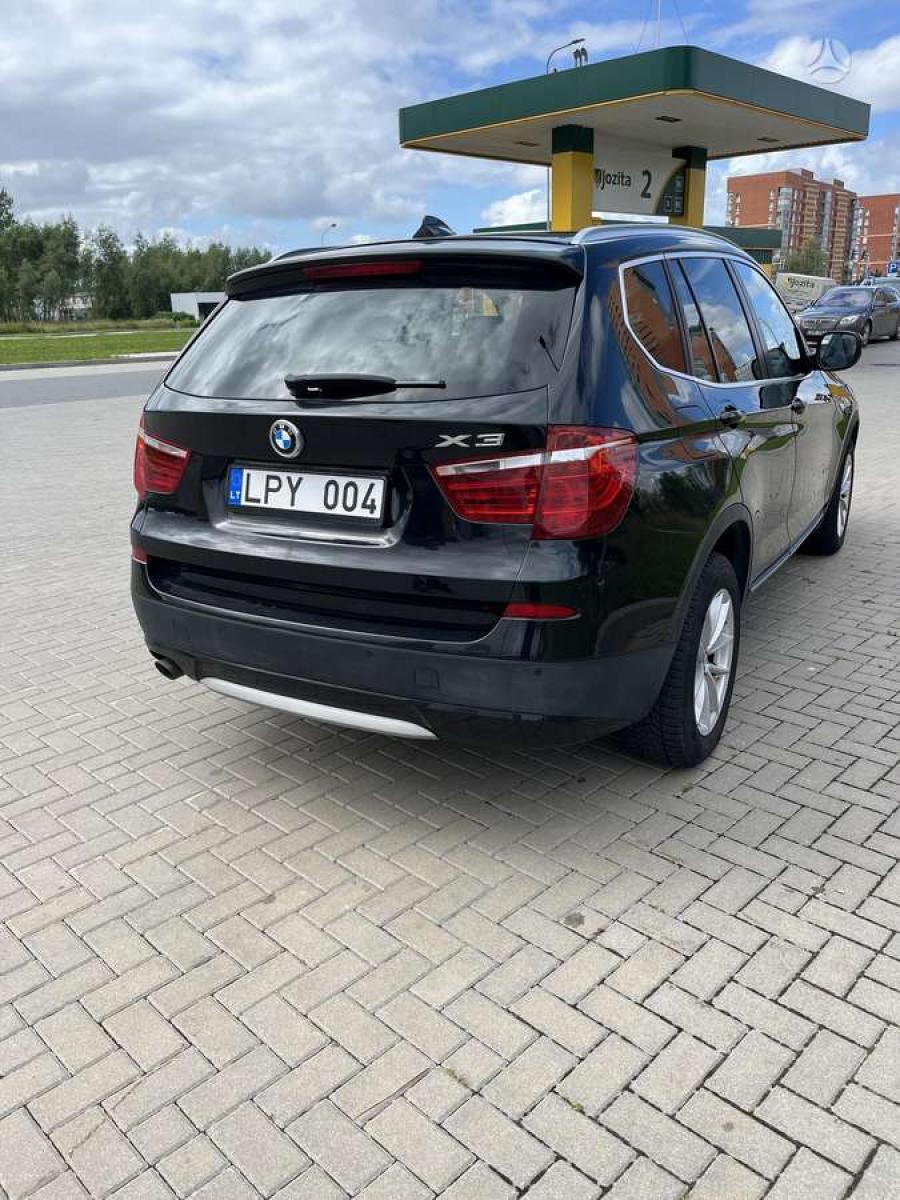 Melns BMW X3 2012 Klaipėda, ar dzinēja tilpumu 2.00 L un nobraukumu 194 tūkst. km par 7600 €, foto 7 vietnē AUTOMOTO.COM.LV