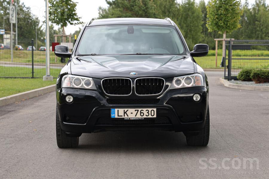 Melns BMW X3 2012 Jelgava, ar dzinēja tilpumu 2.00 L un nobraukumu 0 tūkst. km par 8990 €, foto 3 vietnē AUTOMOTO.COM.LV