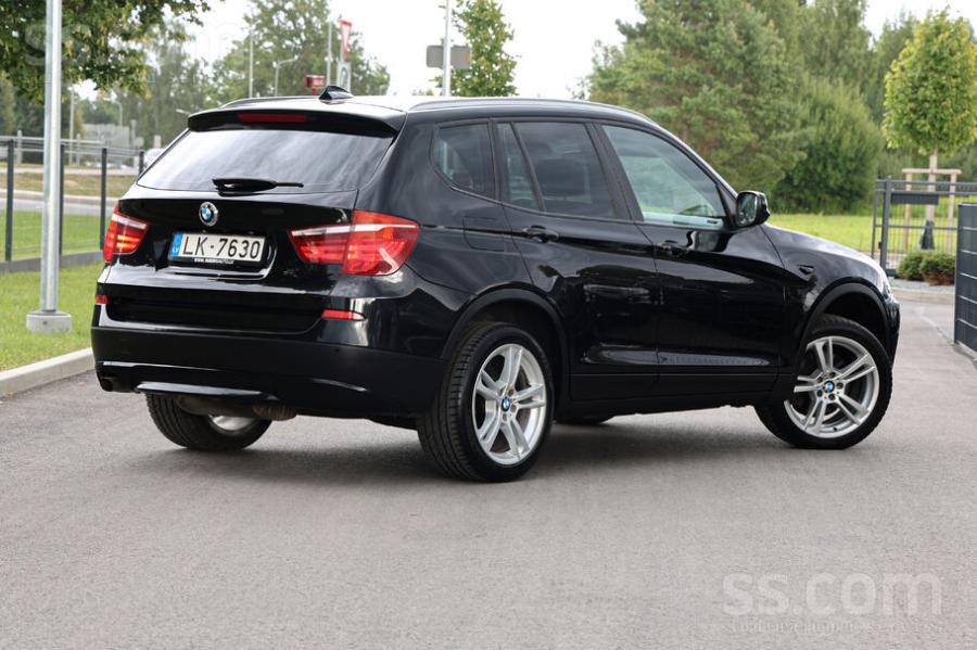 Melns BMW X3 2012 Jelgava, ar dzinēja tilpumu 2.00 L un nobraukumu 0 tūkst. km par 8990 €, foto 5 vietnē AUTOMOTO.COM.LV