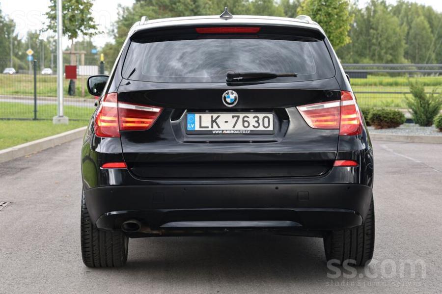 Melns BMW X3 2012 Jelgava, ar dzinēja tilpumu 2.00 L un nobraukumu 0 tūkst. km par 8990 €, foto 6 vietnē AUTOMOTO.COM.LV
