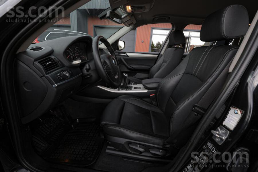 Melns BMW X3 2012 Jelgava, ar dzinēja tilpumu 2.00 L un nobraukumu 0 tūkst. km par 8990 €, foto 8 vietnē AUTOMOTO.COM.LV