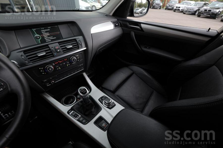 Melns BMW X3 2012 Jelgava, ar dzinēja tilpumu 2.00 L un nobraukumu 0 tūkst. km par 8990 €, foto 20 vietnē AUTOMOTO.COM.LV