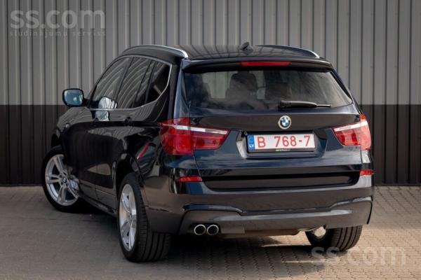 Melns BMW X3 2012 Talsi, ar dzinēja tilpumu 3.00 L un nobraukumu 300 tūkst. km par 11950 €, foto 4 vietnē AUTOMOTO.COM.LV