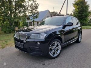 Black BMW X3 2012 in Vilnius, with an engine capacity of 2.99 L and mileage of 280 thousand km for 13650 €, photo  on AUTOMOTO.COM.LV