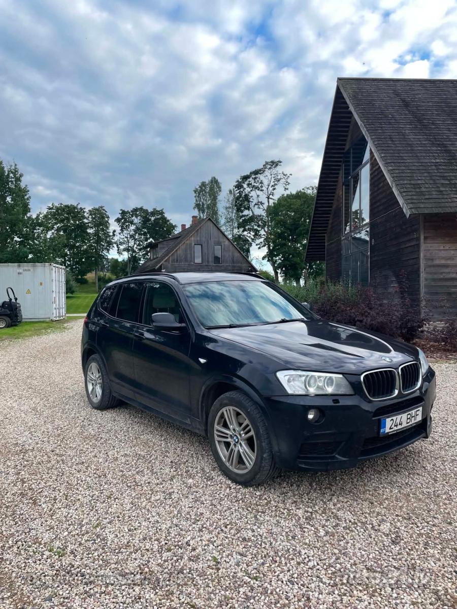 Black BMW X3 2012 in Tallinn, with an engine capacity of 2.00 L and mileage of 254 thousand km for 9600 €, photo 1 on AUTOMOTO.COM.LV
