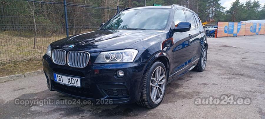 Black BMW X3 2012 in Tallinn, with an engine capacity of 3.00 L and mileage of 184 thousand km for 14000 €, photo 1 on AUTOMOTO.COM.LV