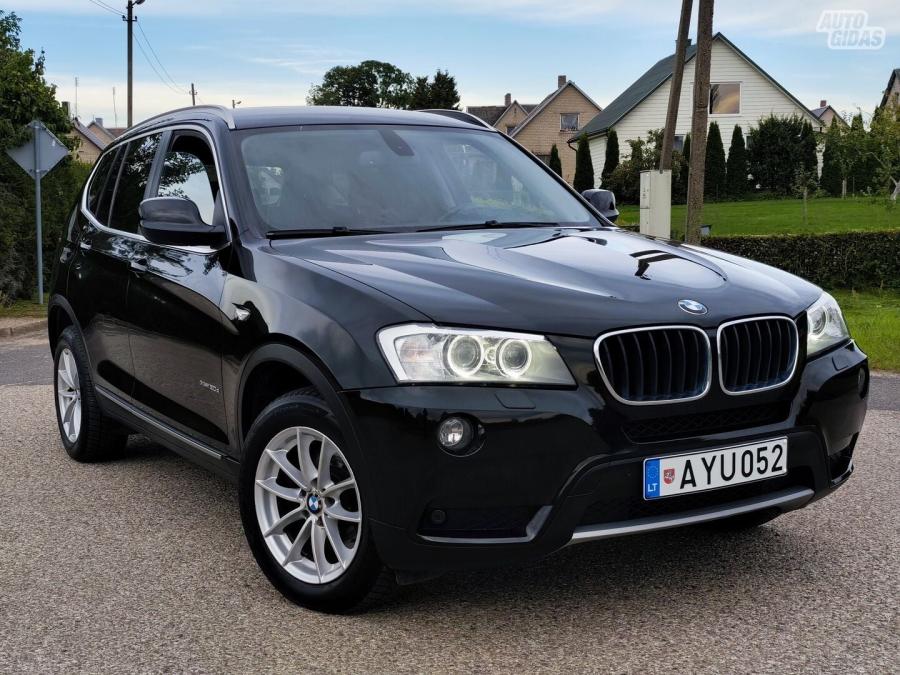 Black BMW X3 2012 in Jurbarkas, with an engine capacity of 2.00 L and mileage of 194 thousand km for 8450 €, photo 1 on AUTOMOTO.COM.LV